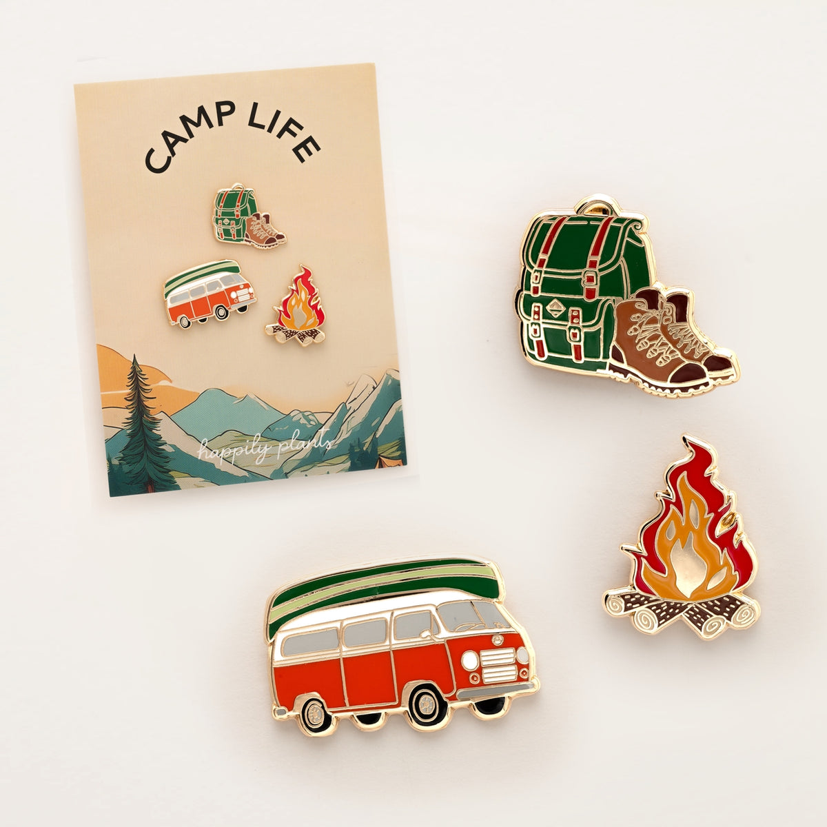 Happily Plants - Outdoor Camp Pin Set – Play Hollow